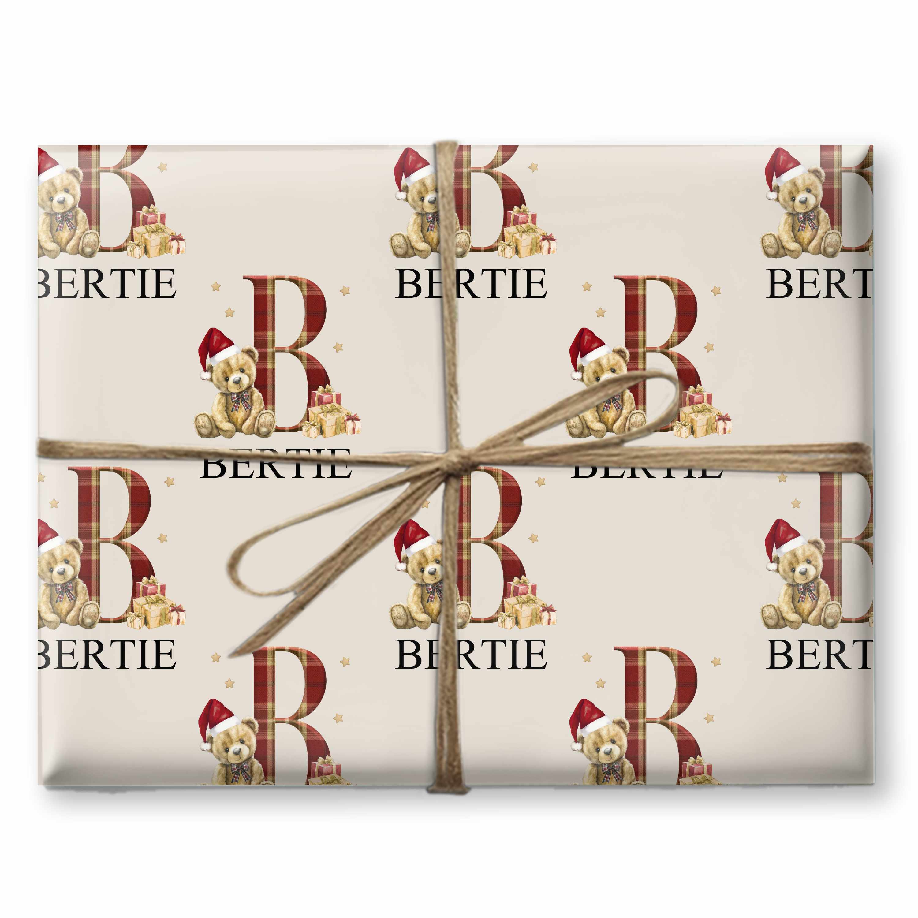 Teddy bear wrapping paper store